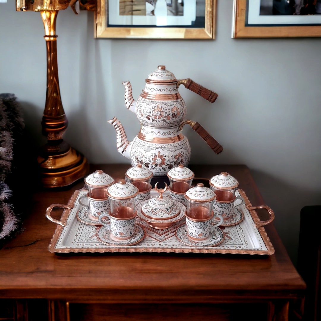 Turkish Tea Set, Tea Set With Teapot, Teapot Set, Arabic Tea Set ...