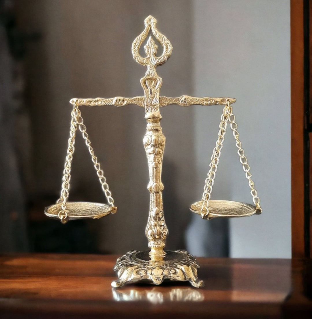 Scales of Justice, Brass Scales, Law Office Decor, Lawyer Gift, Legal ...