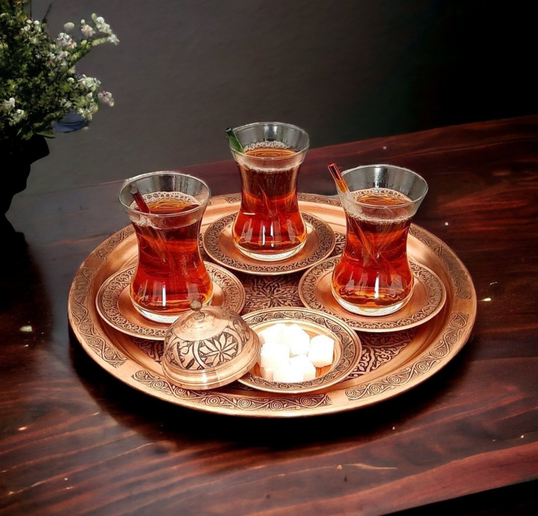 Turkish Tea Set, Turkish Tea Glasses, Turkish Tea Glass, Crafty ...