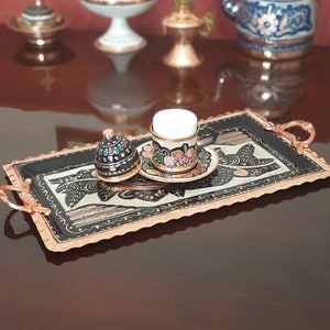 Copper Tray, Turkish Serving Tray, Turkish Coffee Tray, Turkish Tray ...