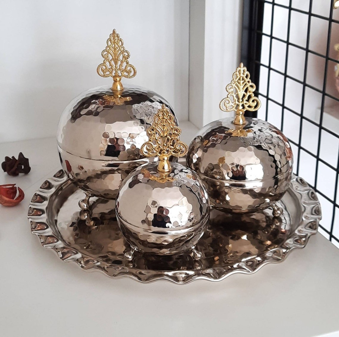 Decorative Copper Bowl Set Copper Spice Bowls Housewarming - Etsy