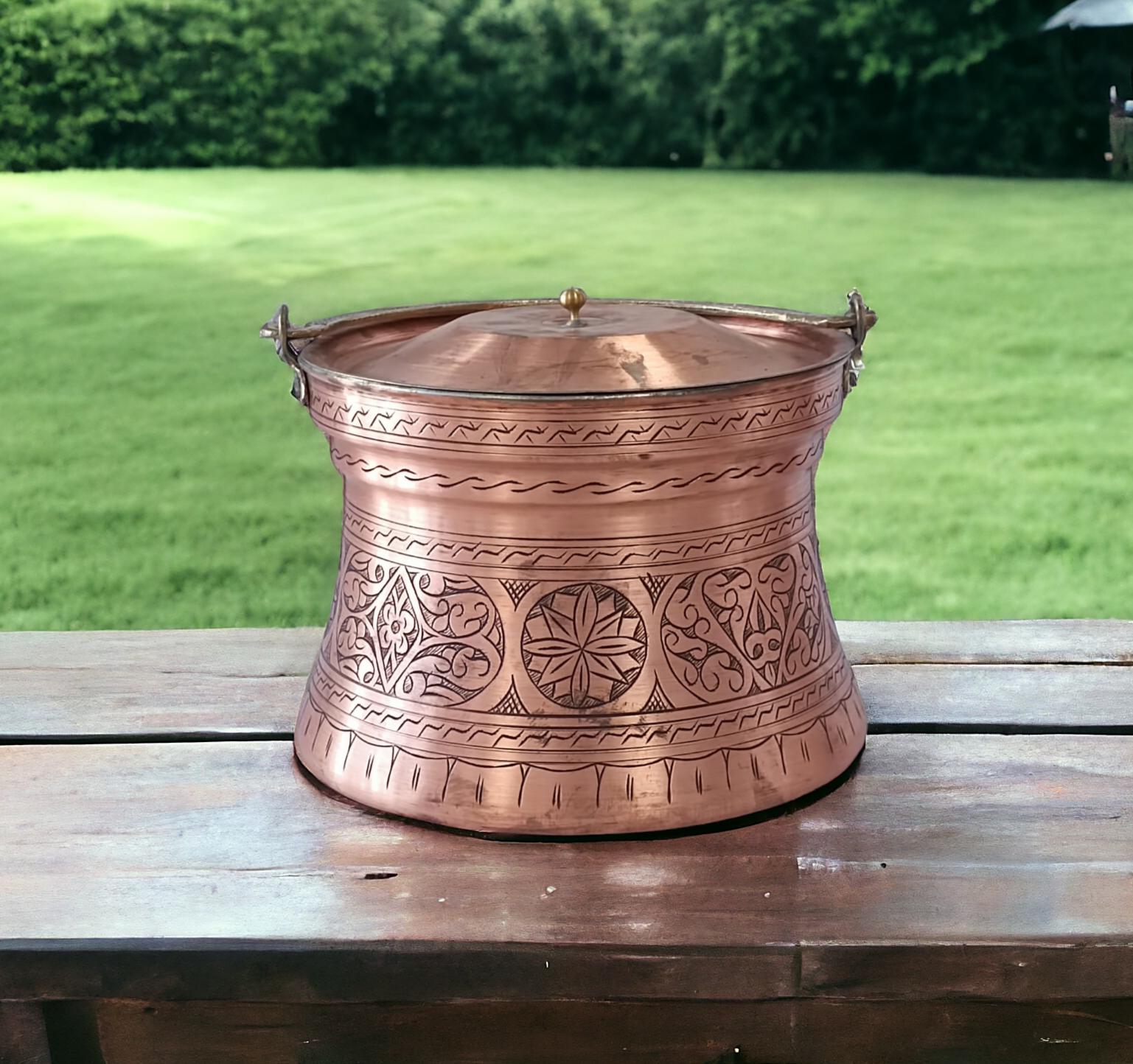 Copper Bucket, Copper Dip Bowl, Crafty Servings, Party Serving Decor ...