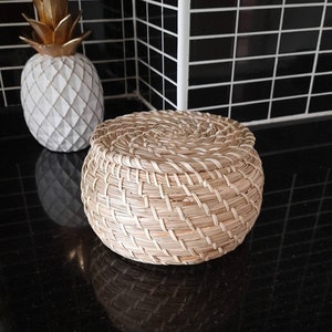 Wicker Basket Set With Lid, Straw Nesting Boxes, Woven Basket, Gifts ...