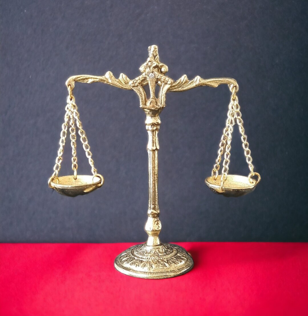 Brass Scales of Justice: Law Office Decor, Lawyer Gift - Etsy