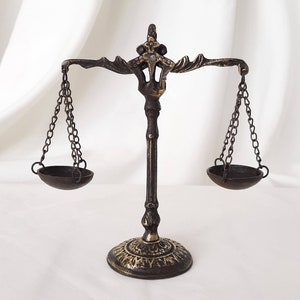 Scales of Justice Law Office Decor Brass Justice Scales - Etsy