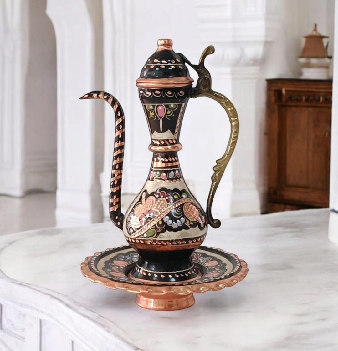 Decorative Copper Ewer and Basin, Copper Decor, Unique Gift Ideas, Best ...
