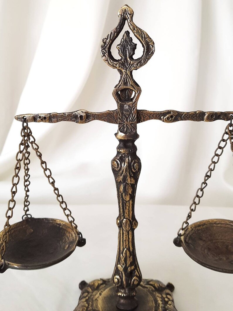 Scales of Justice Law Office Decor Brass Justice Scales - Etsy