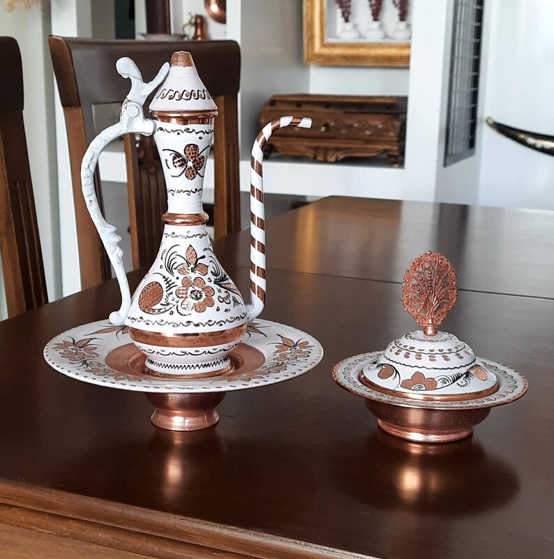 Decorative Copper Items Copper Ewer & Mini Bowl Copper - Etsy