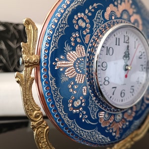 Table Clock, Decorative Copper Table Clock, Housewarming Gift ...