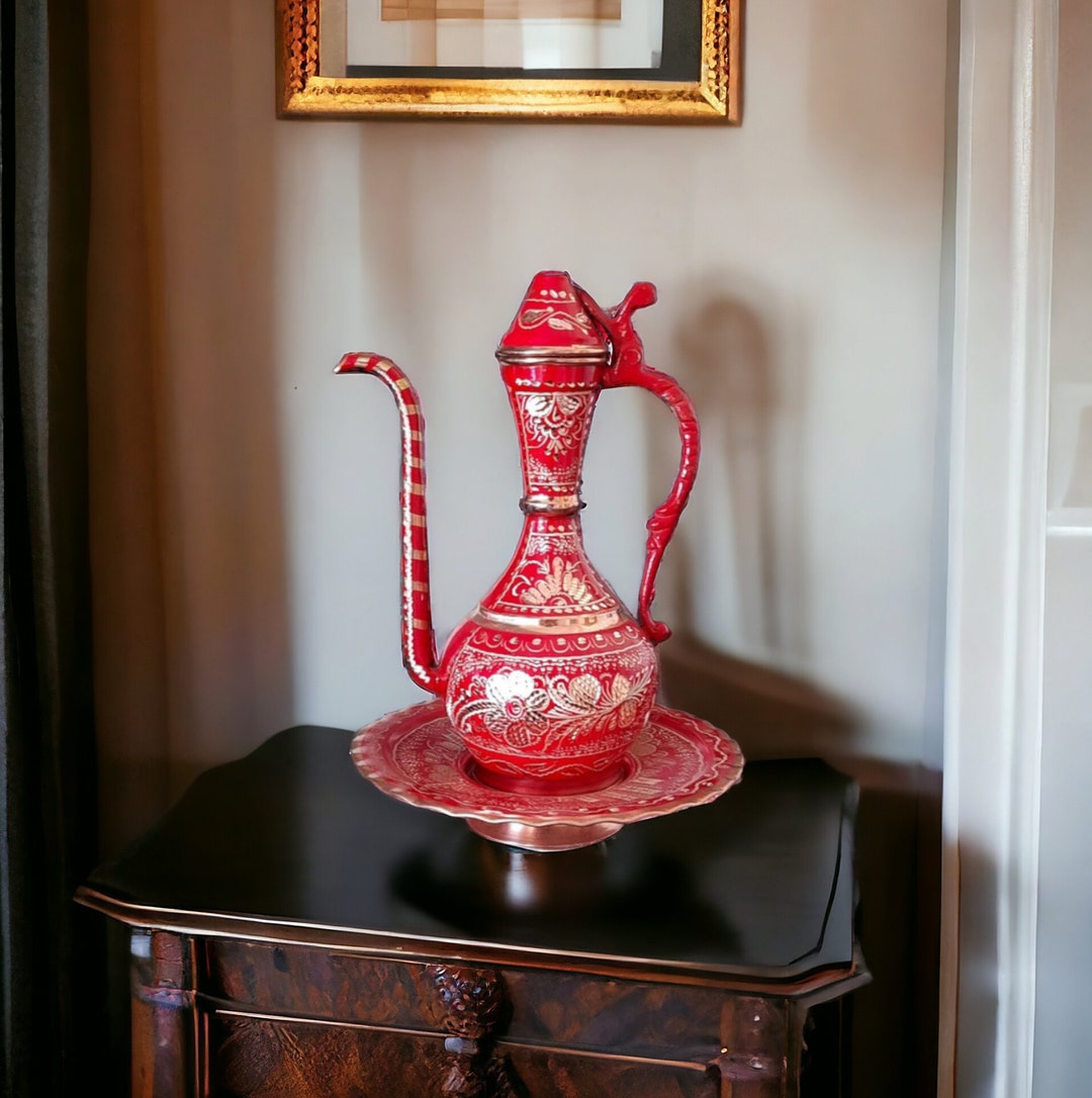 Handcrafted Copper Ewer: Turkish Oriental Home Decor - Etsy