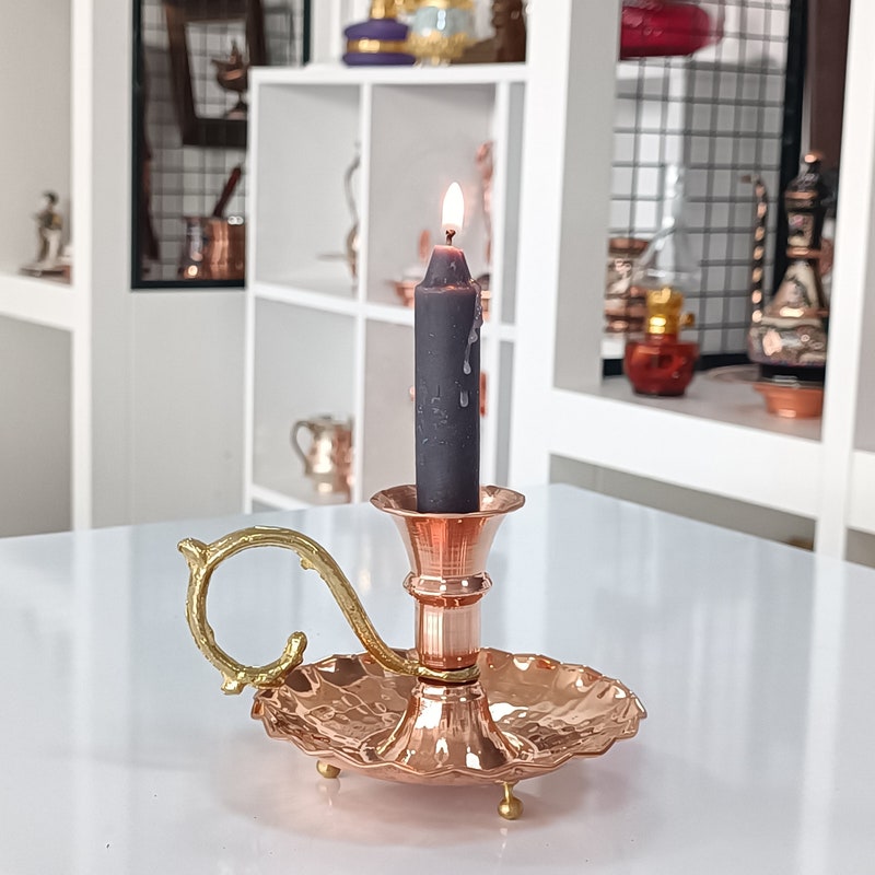 Candle Holder Copper - Etsy