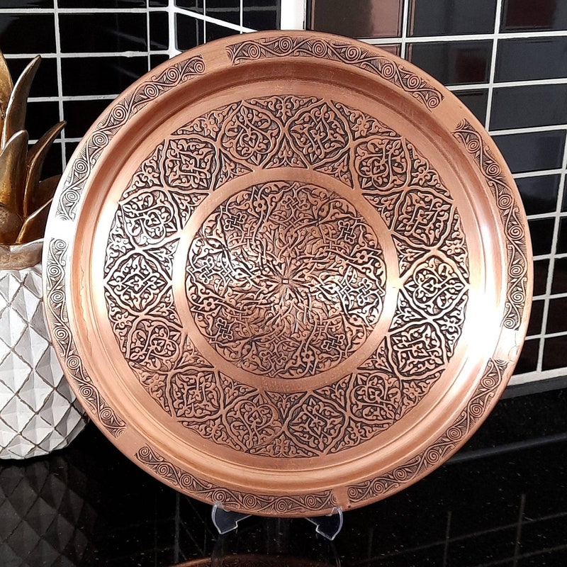 Large Copper Tray - Etsy