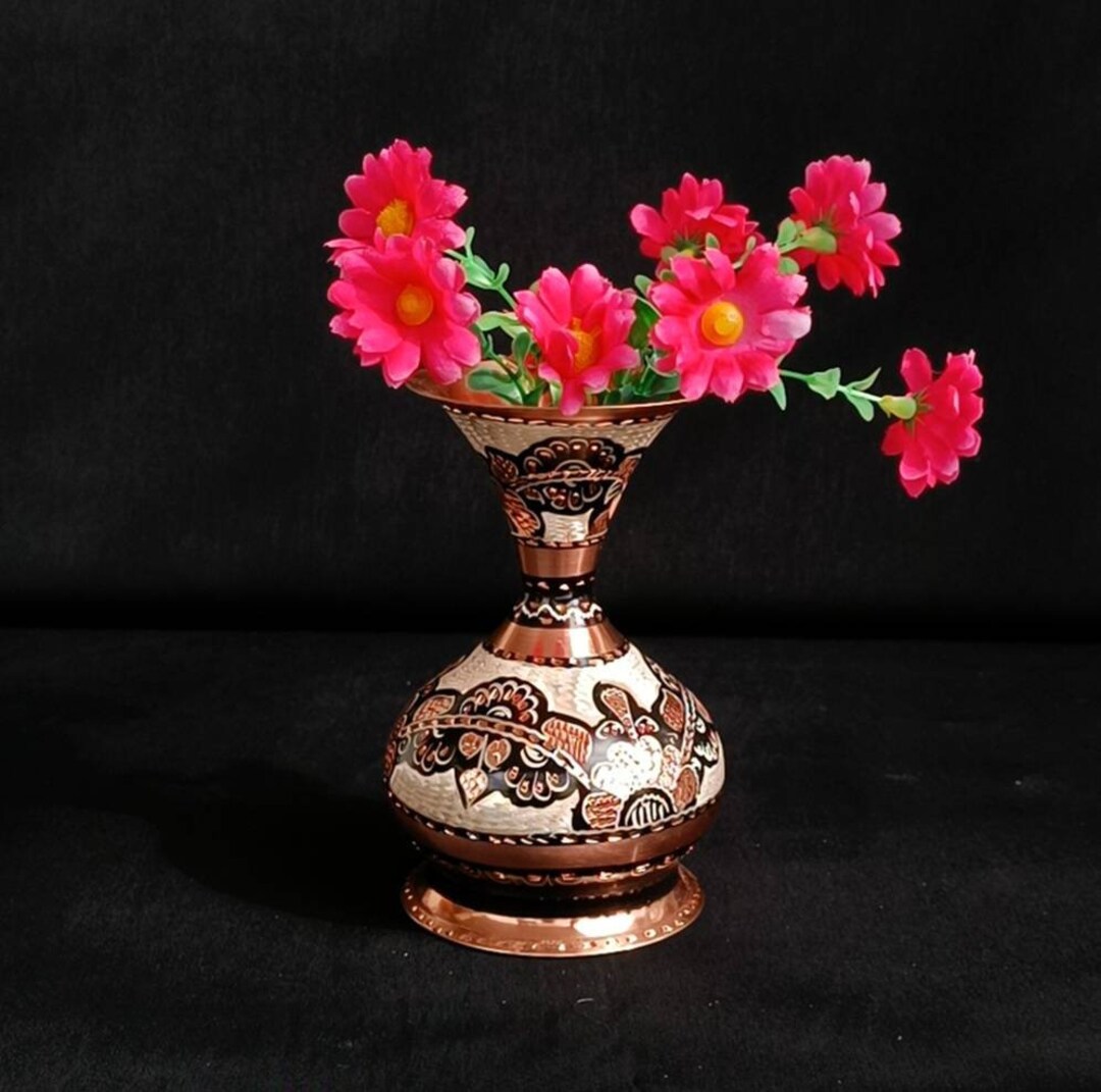 Copper Vase, Ornate Vases, Bohemian Vase, Copper Vases for Flowers ...