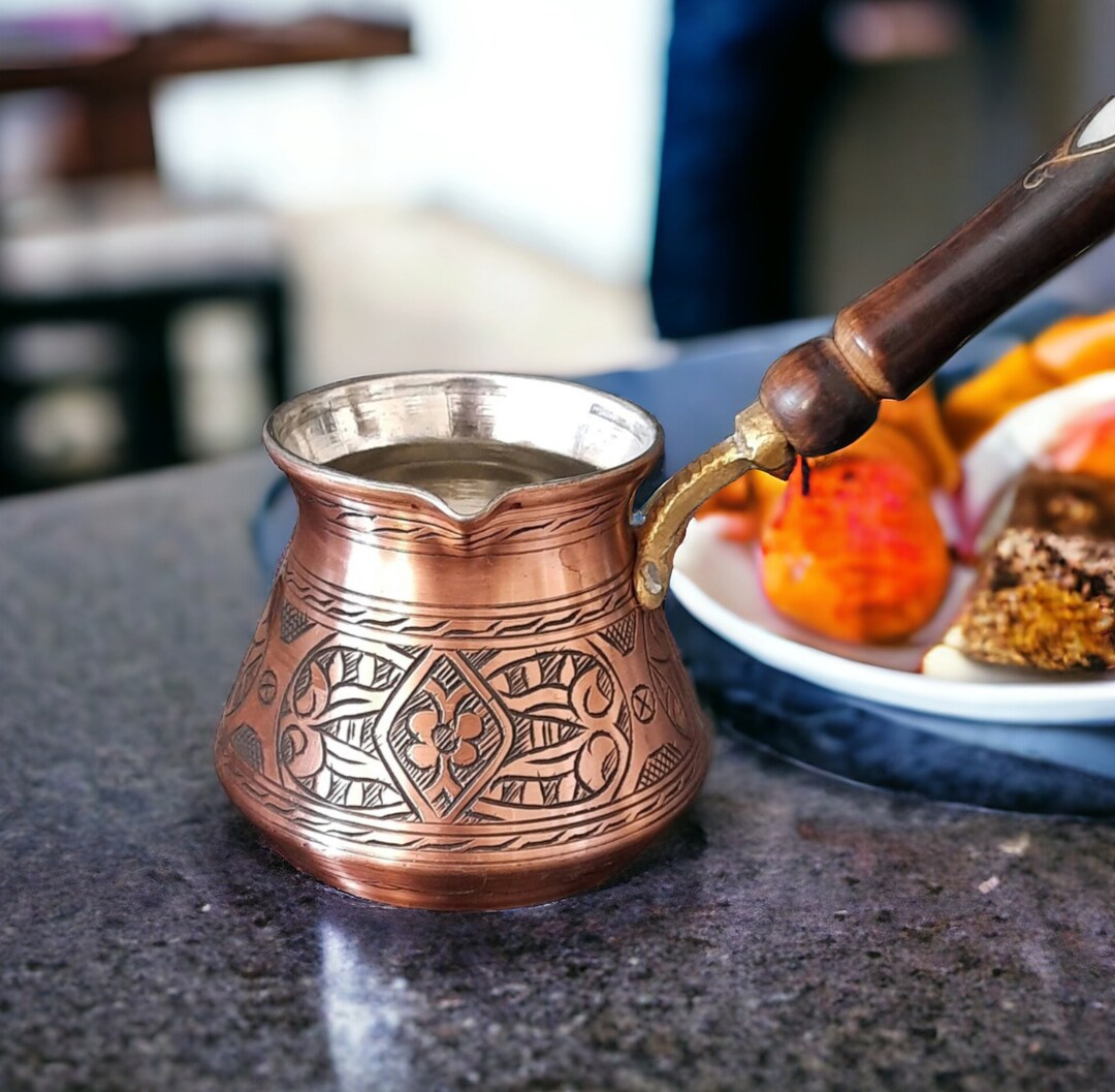 Turkish Coffee Pot, Copper Coffee Pot, Copper Jazzve, Turkish Coffee ...
