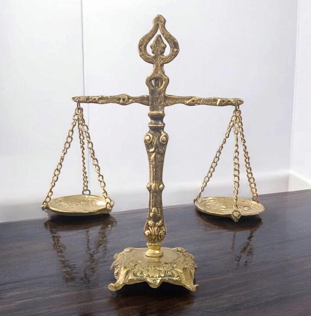 Scales of Justice, Brass Scales, Law Office Decor, Lawyer Gift, Legal ...