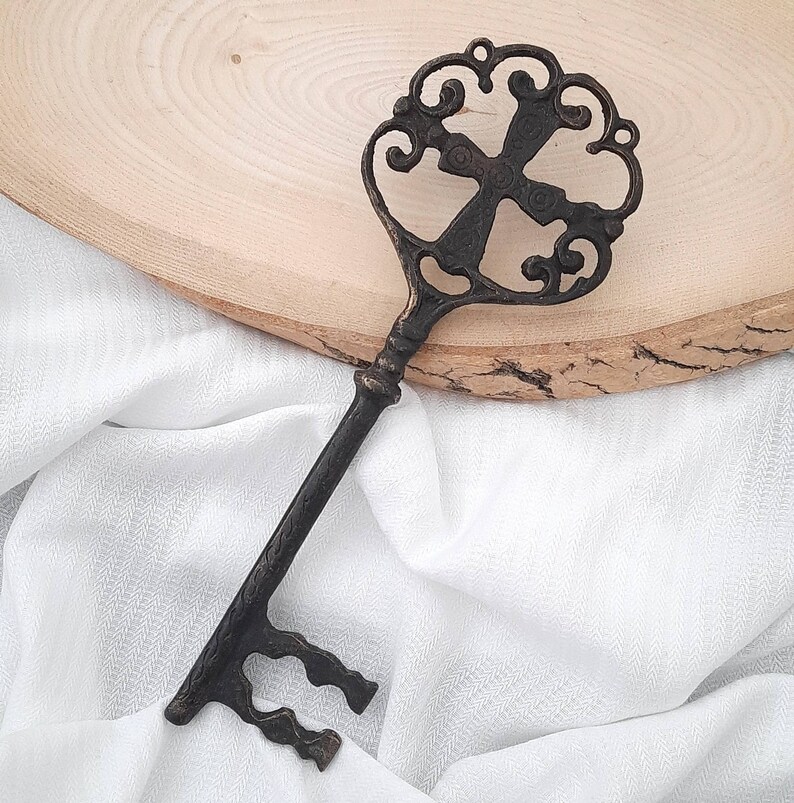Decorative Skeleton Key Brass Cross Skeleton Key Unique Gift - Etsy