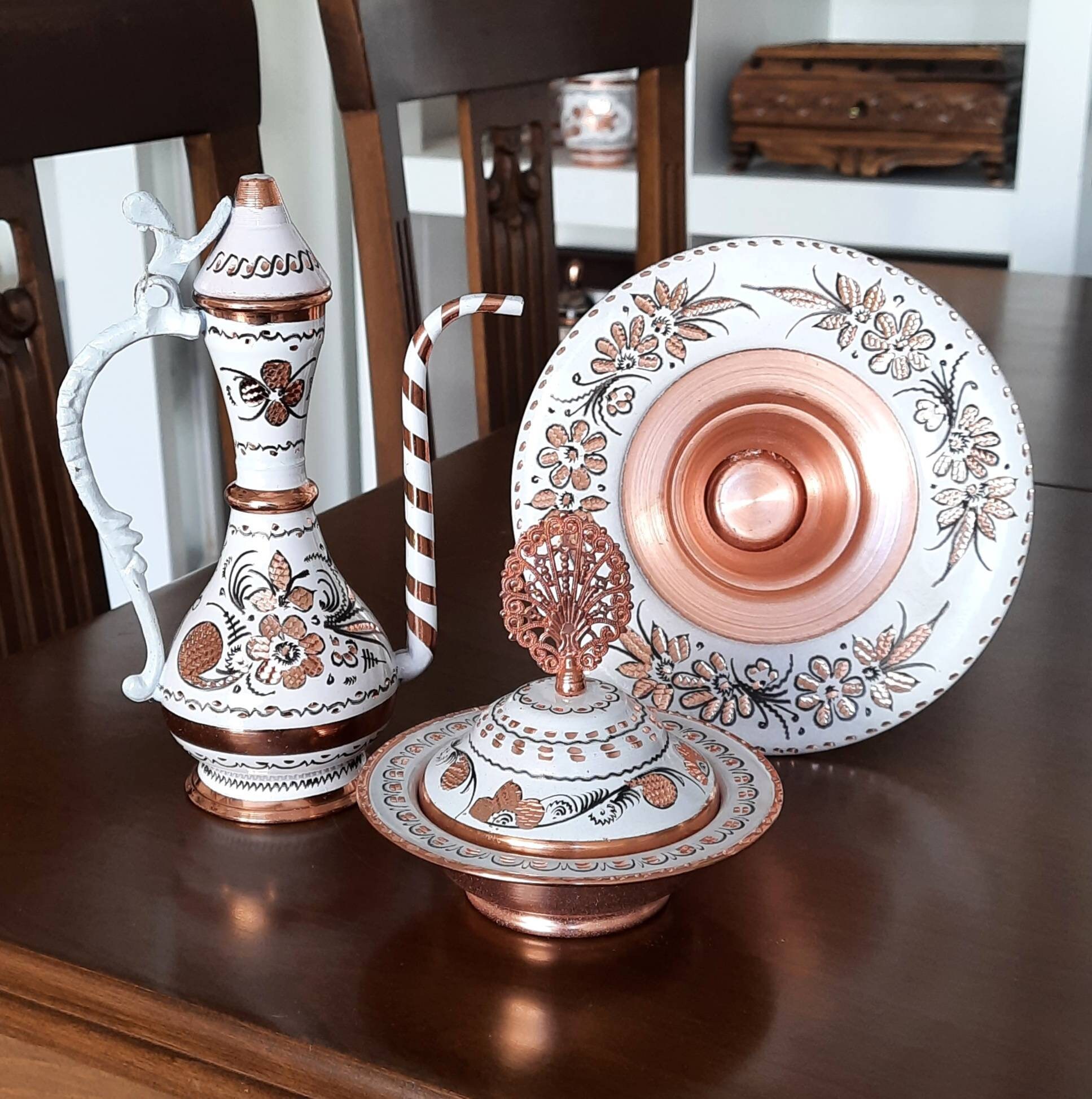 Decorative Copper Items Copper Ewer & Mini Bowl Copper | Etsy
