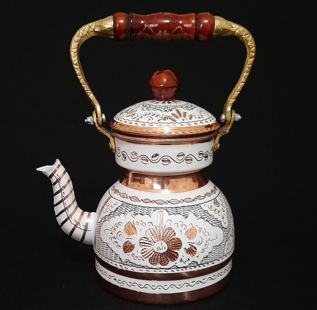 Copper Tea Pot, Turkish Tea Pot, Unique Copper Pot, Turkish Copper Pot ...