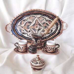 Turkish Coffee Set Copper Coffee Pot & Mug Turkish Copper - Etsy