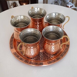 Hammered Copper Mug Set, Syrup Mugs, Syrup Mug Set, Home Gifts, Crafty ...