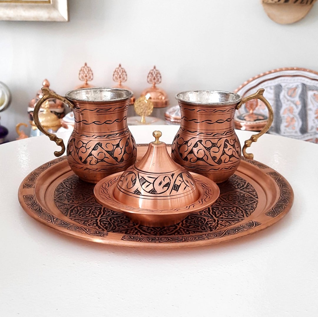 Copper Mug Set, Unique Gift Ideas, Housewarming Gift, Unique Copper ...
