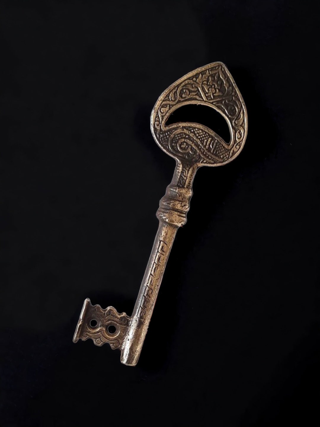 Skeleton Key, Brass Key Wall Art, Solid Skeleton Key, Decorative Brass ...