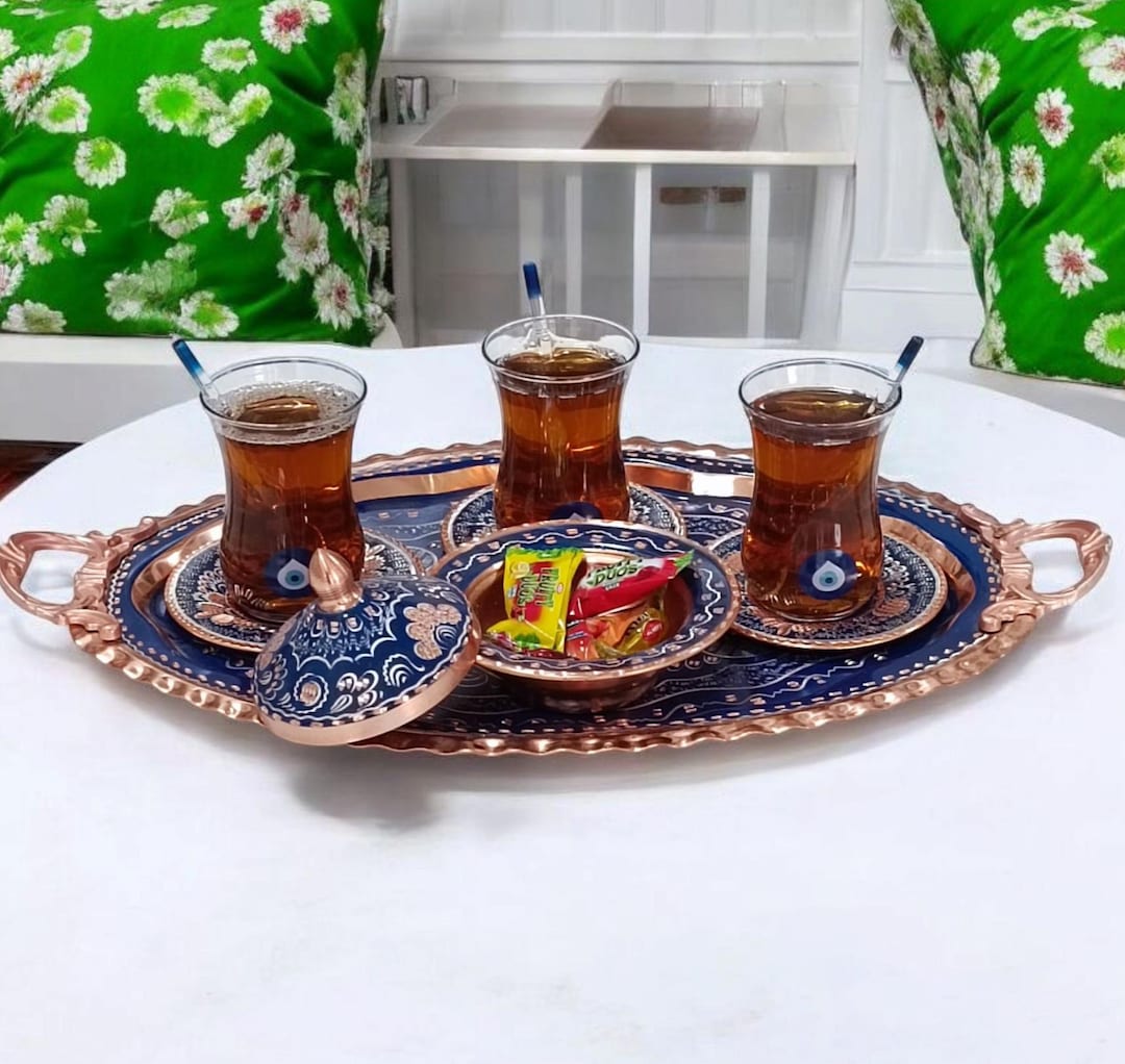 Turkish Tea Set, Turkish Tea Glasses, Turkish Tea Cup Set, Home Gifts ...
