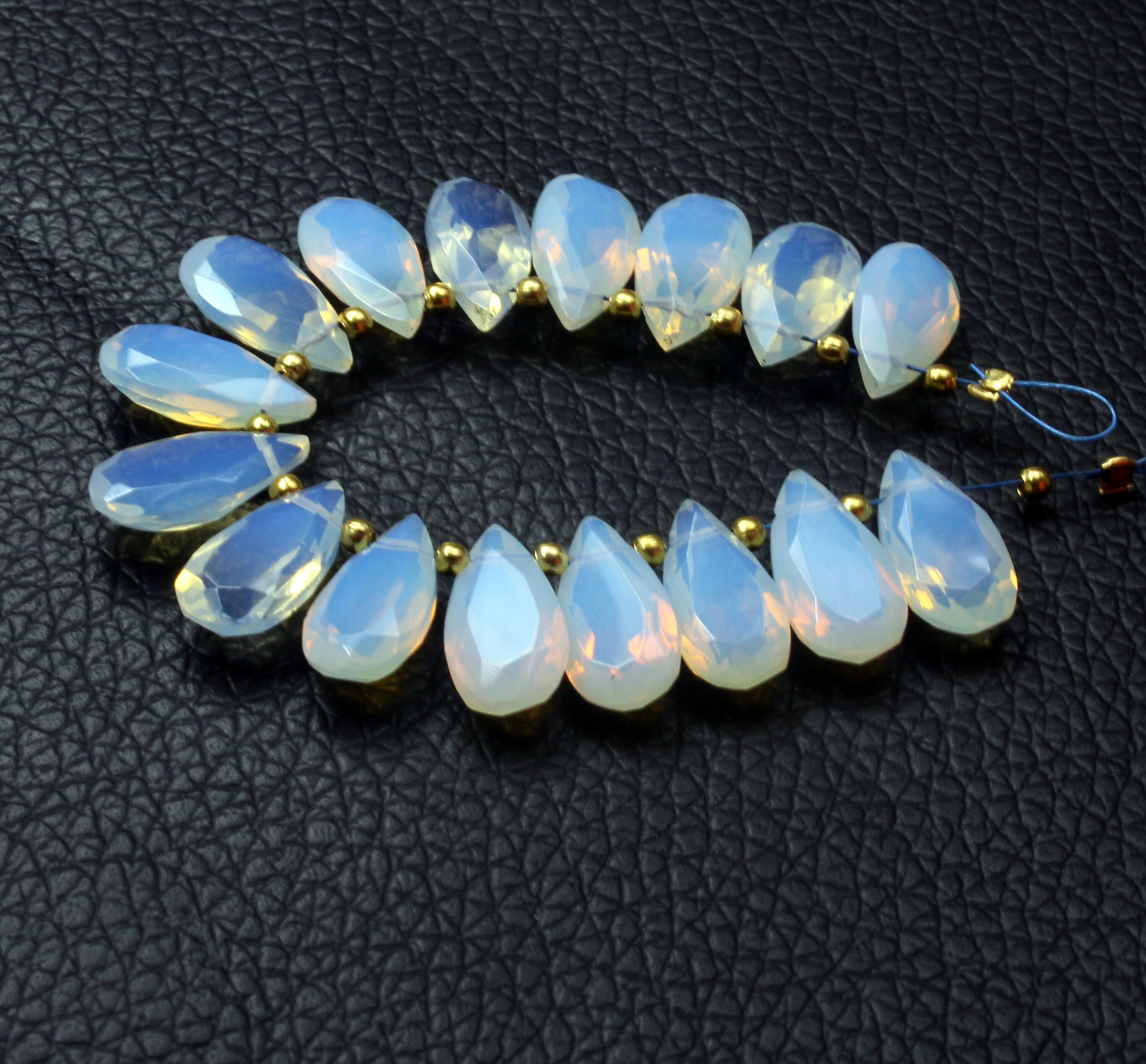 10 pieces Opalite gemstone drilled gemstone loose gemstone | Etsy