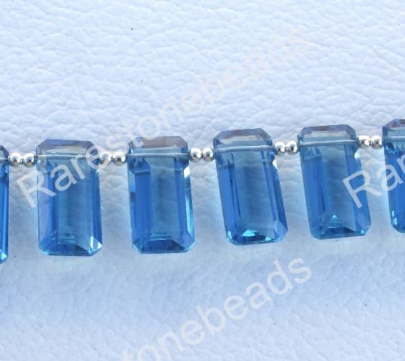 10 Pieces Blue Quartz Hydro Gemstone, Drilled Fancy Gemstone, Top ...