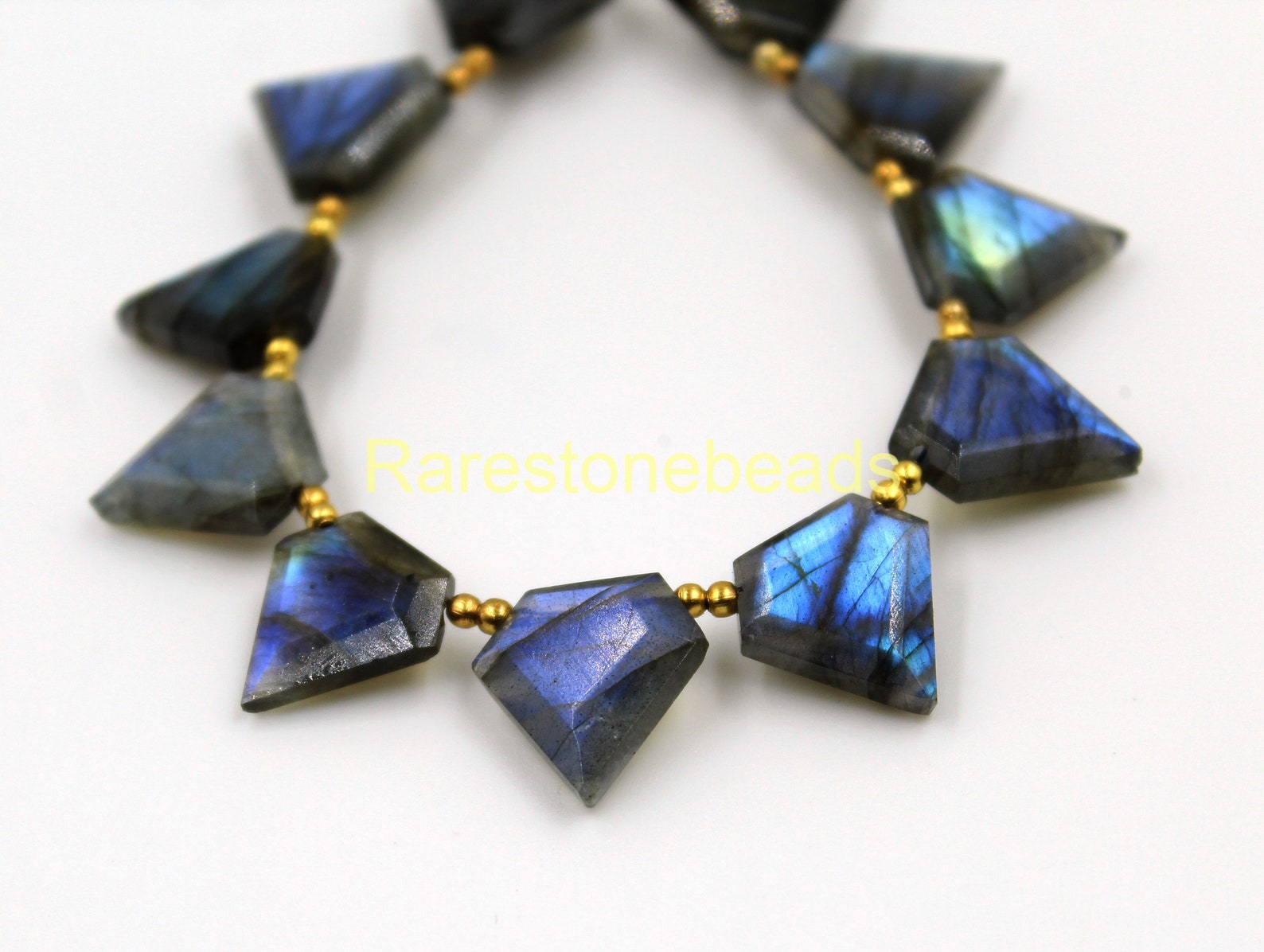 Natural Multi Flashy Labradorite Gemstone Drilled Gemstone - Etsy