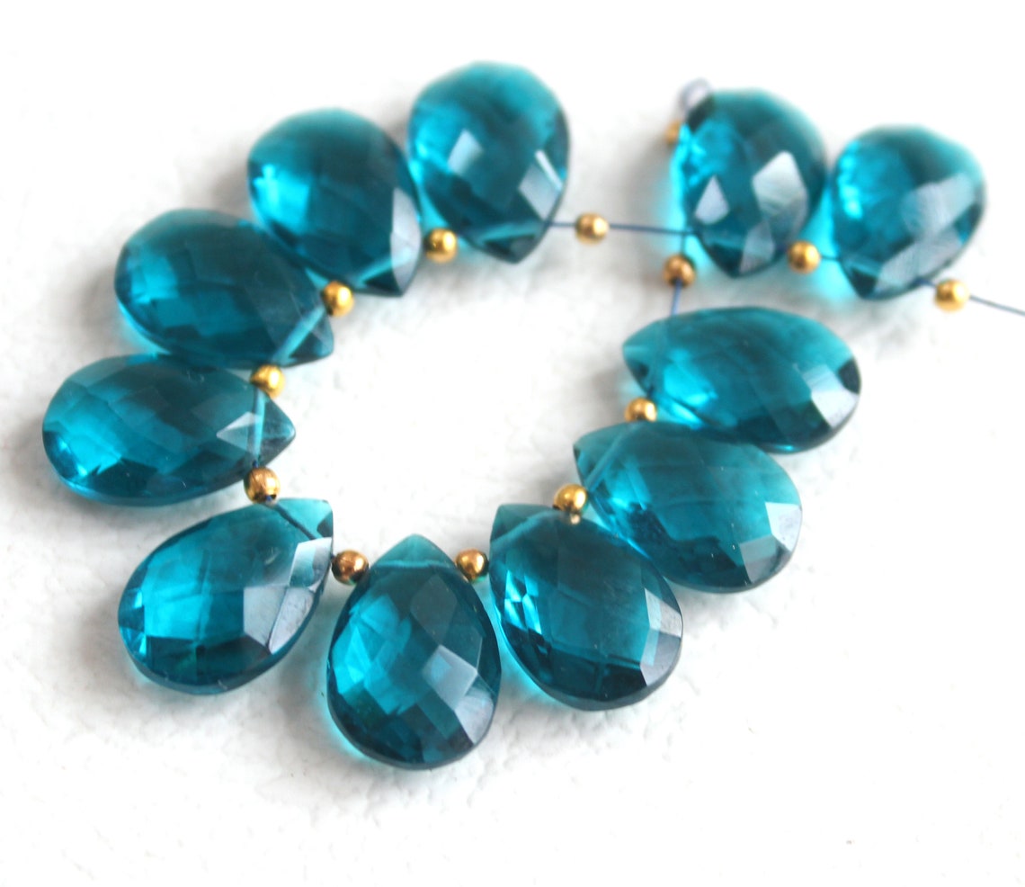 10 Pieces Neon Apatite Gemstone Pear shape Neon Apatite | Etsy