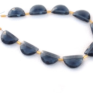 10 pieces london blue quartz gemstone drilled gemstone blue | Etsy