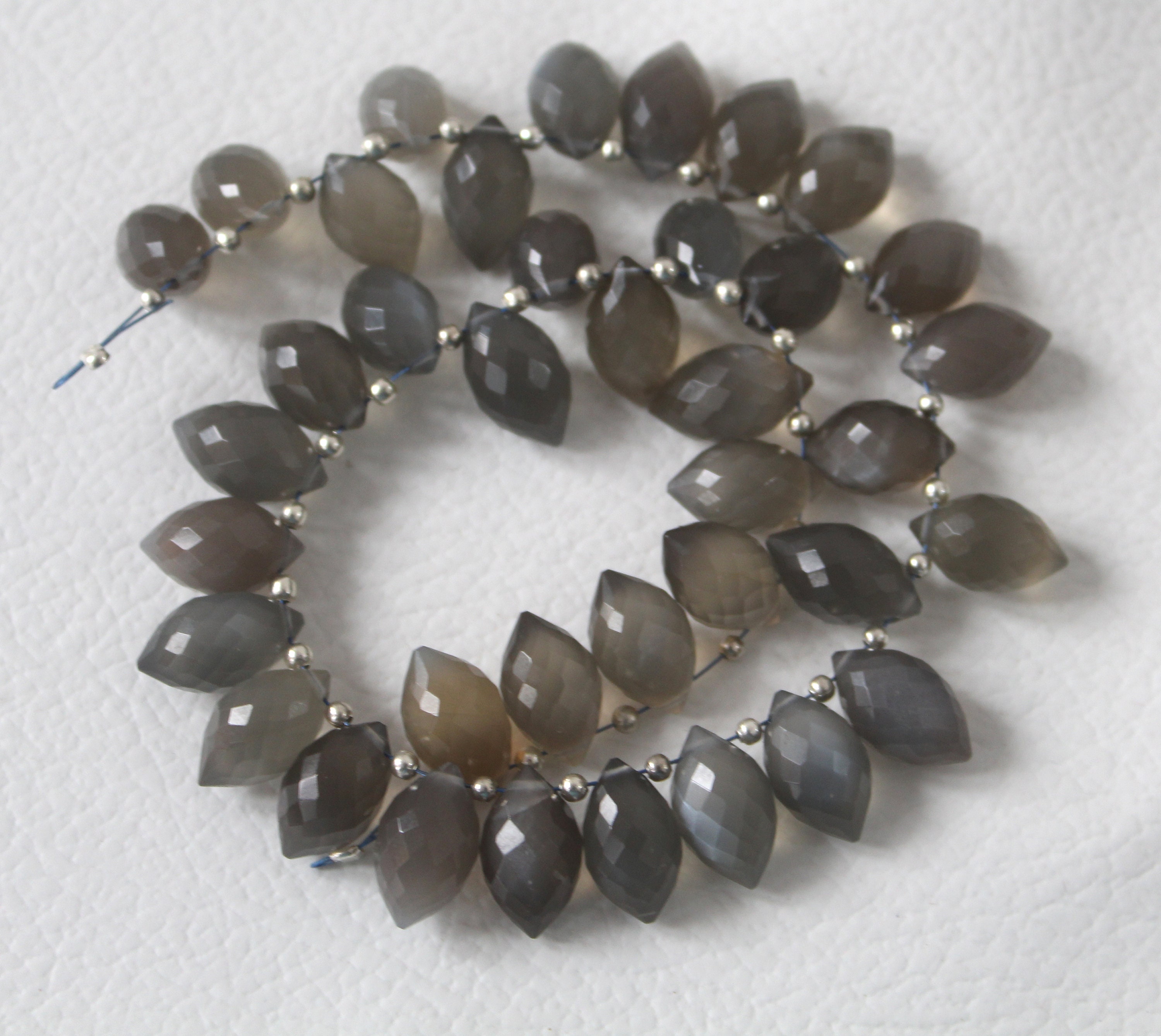 10 pieces Natural Grey moon stone natural gemstone micro | Etsy