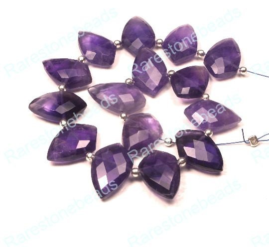 10 Pieces Natural Amethyst Gemstone, Fancy Shape Gemstone, Drilled ...