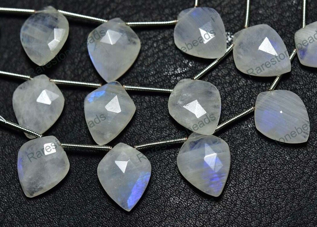 Rainbow Moon Stone, 10 Pieces, Natural Moon Stone, Faceted Gemstone ...
