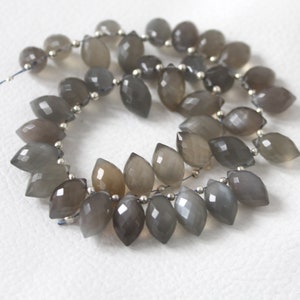 10 pieces Natural Grey moon stone natural gemstone micro | Etsy