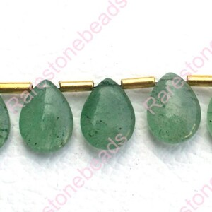 12 Pieces Natural Green Strawberry Quartz, Drilled Gemstone, Fashion ...