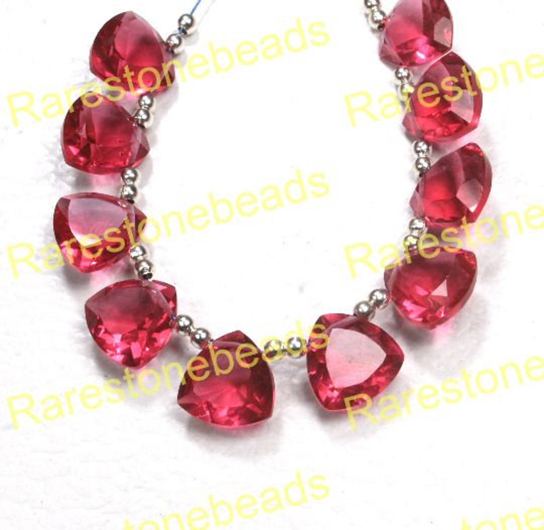 10 Pieces Ruby Lite Quartz, Drilled Beads, Size 10x10 Mm, Ruby Lite ...