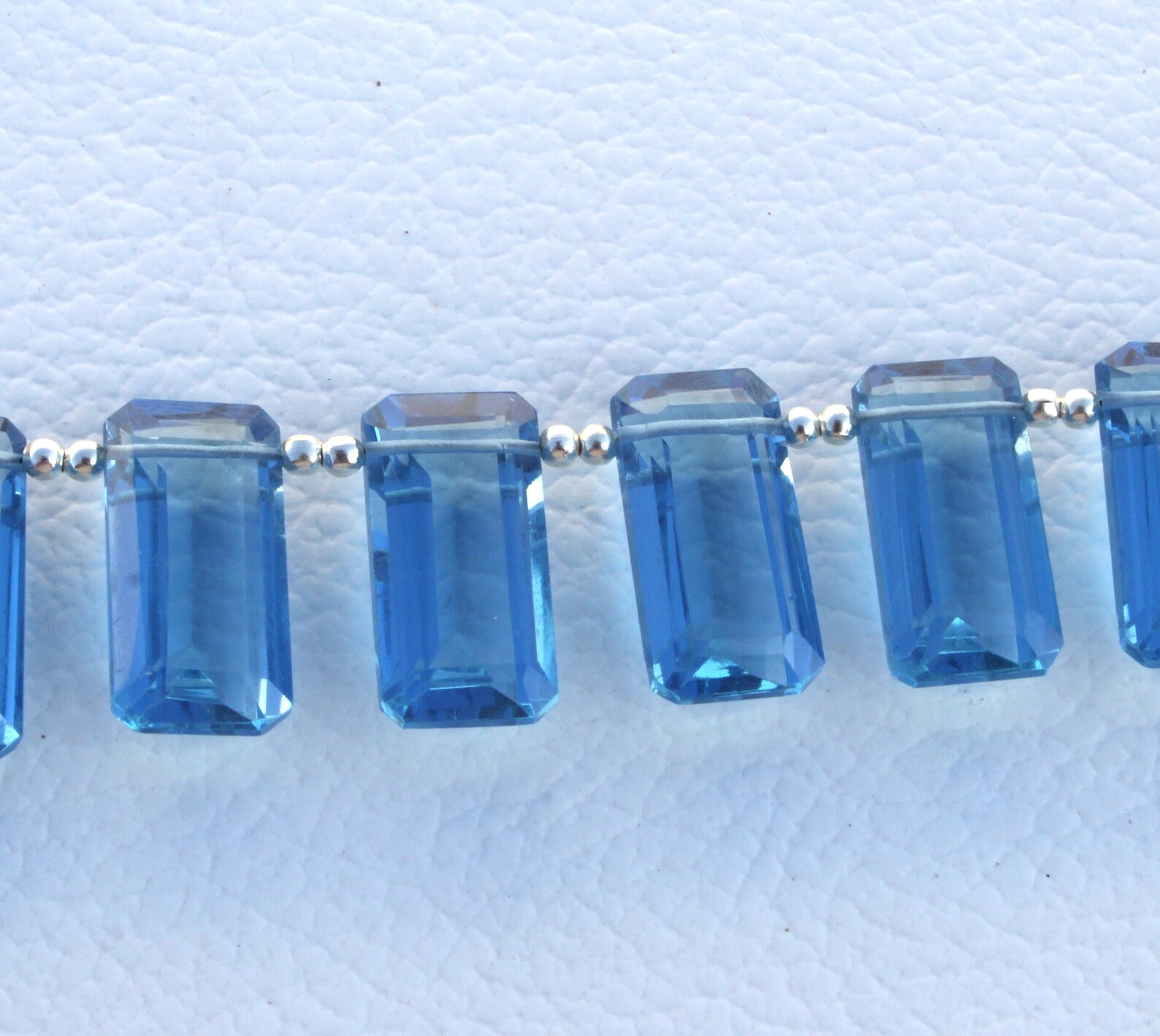 10 pieces Blue quartz hydro gemstone drilled fancy gemstone | Etsy