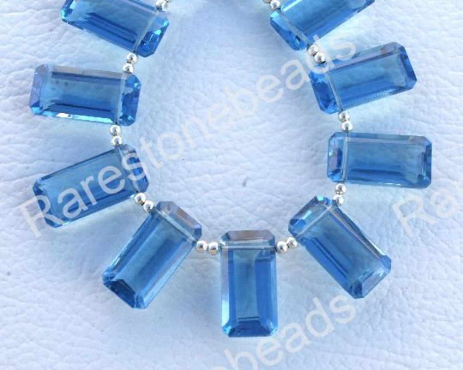 10 Pieces Blue Quartz Hydro Gemstone, Drilled Fancy Gemstone, Top ...
