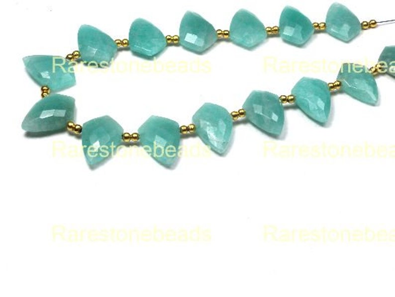 10 Pieces Natural Amazonite Gemstone, Top Quality Faceted Gemstone, Top ...