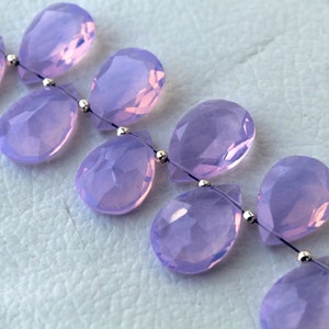 10 pieces Lavender quartz gemstone top drilled gemstone | Etsy