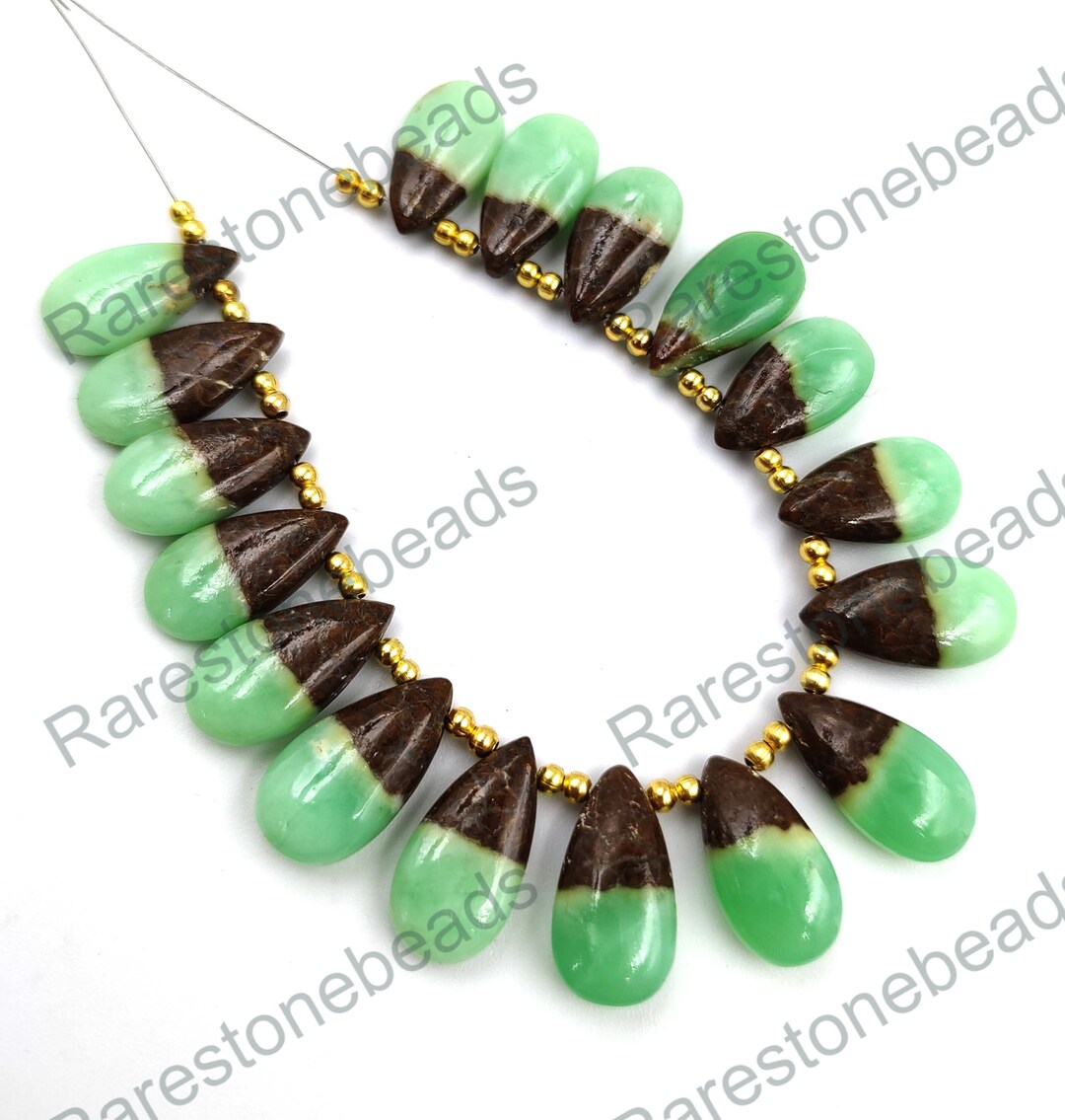 Chrysoprase Gemstone, 8 Pieces, Natural Stone, Bio Color Chrysoprase ...