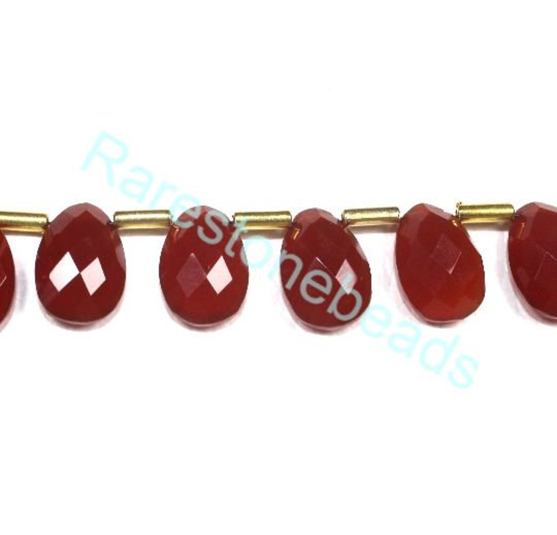 8 Pieces Natural Red Onyx Gemstone Drilled Gemstone Natural | Etsy