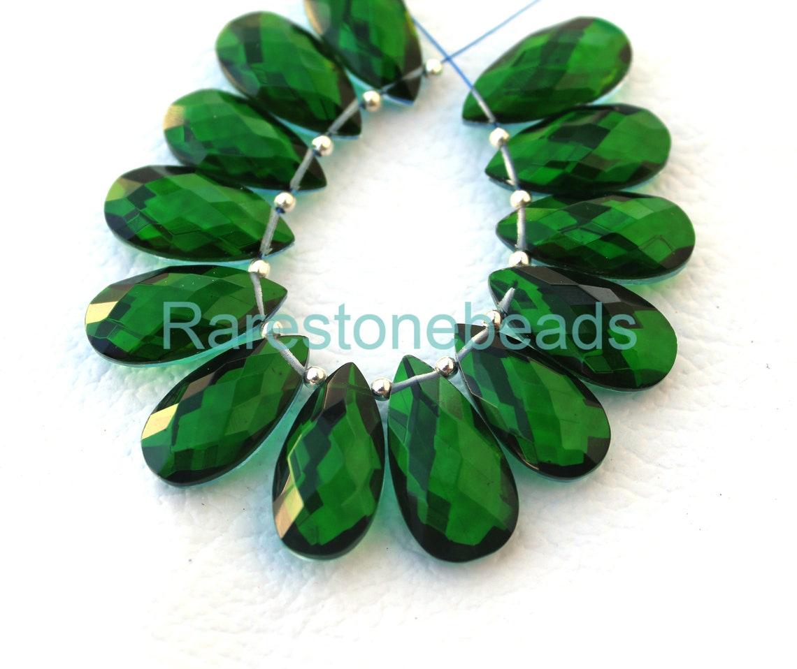 10 Pieces Mystic Quartz Gemstone, Drilled Gemstone, Hand Made , Beads ...