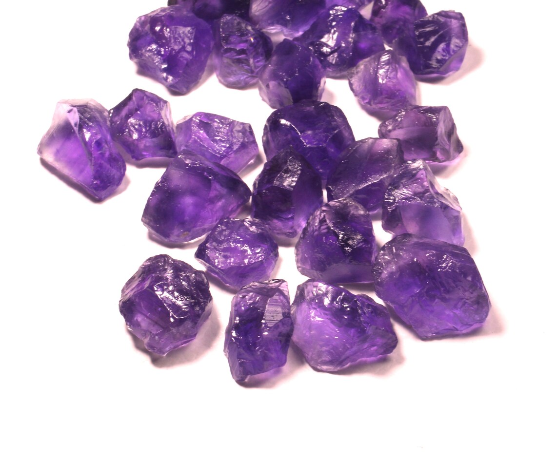 6 pieces AAA quality Natural Amethyst rough gemstone Rare | Etsy