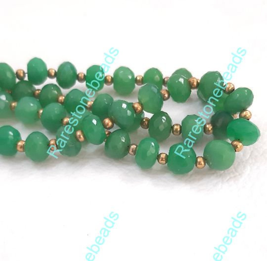 40 Pieces Strand Natural Chryso Chalcedony, Natural Gemstone, Beads ...