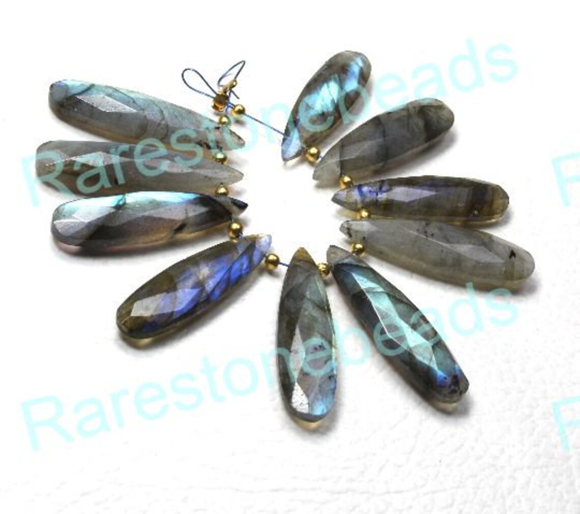 10 Pieces Natural Labradorite Gemstone Natural Gemstone - Etsy