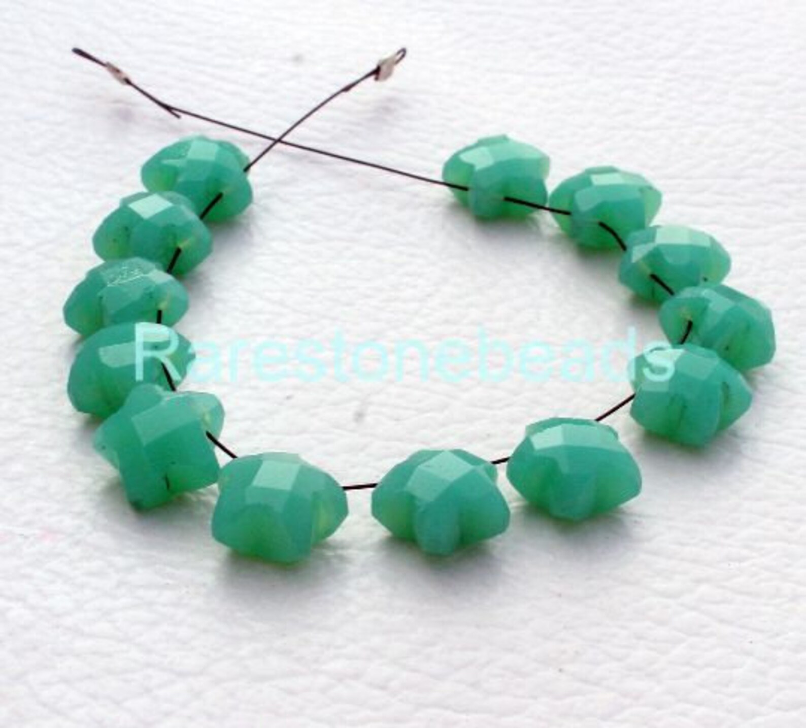 10 Pieces Natural Chrysoprase Chalcedony Gemstone Carving | Etsy