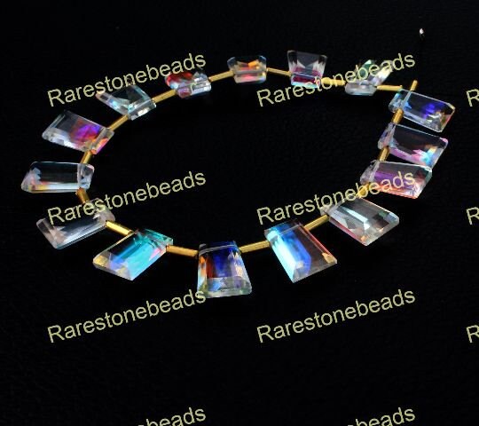 10 Pieces Mystic Quartz Gemstone Drilled Fancy Shape - Etsy